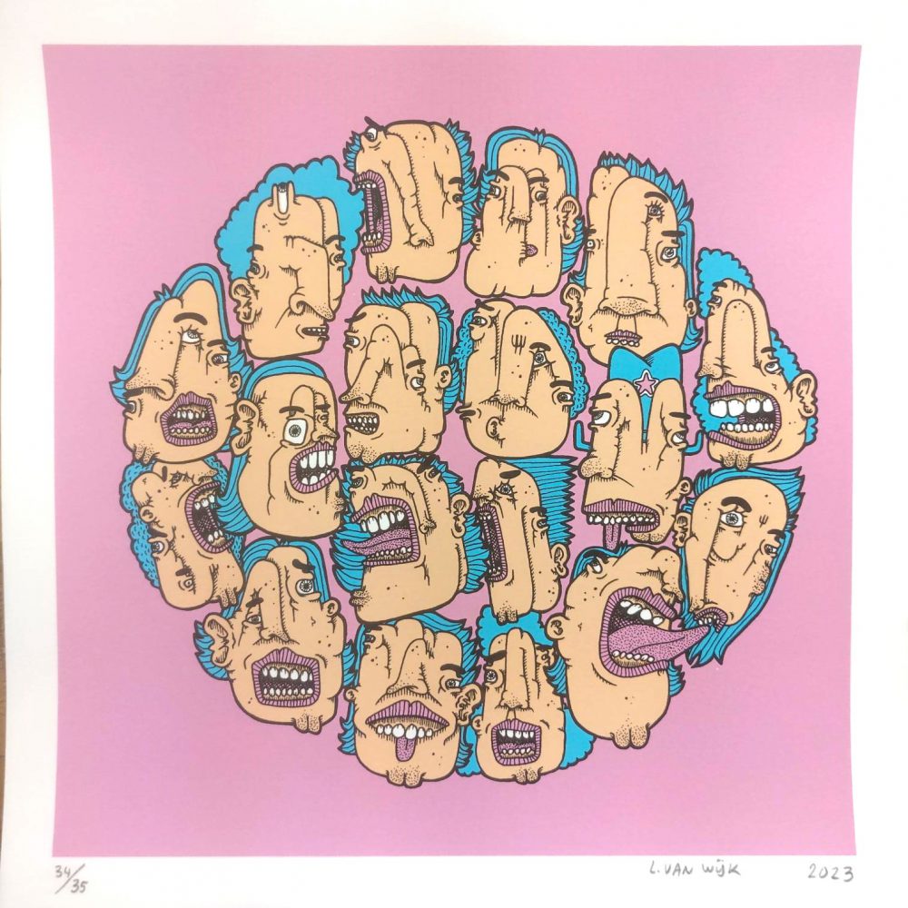 Leon van Wijk - Circle Men (silk-screne)